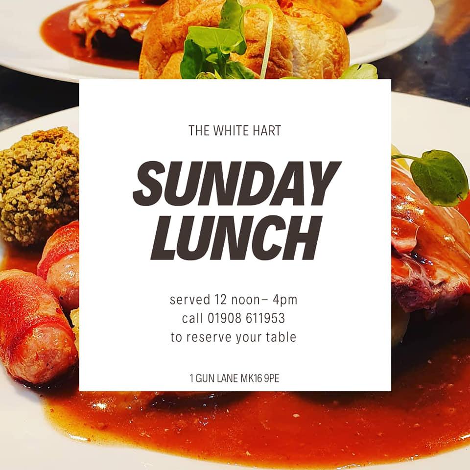 Menu at The White Hart pub & bar, Newport Pagnell, 1 Gun Ln