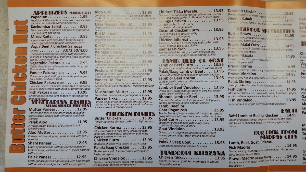 Menu at Great Canadian Pizza - Butter Chicken Hut restaurant, Calgary ...