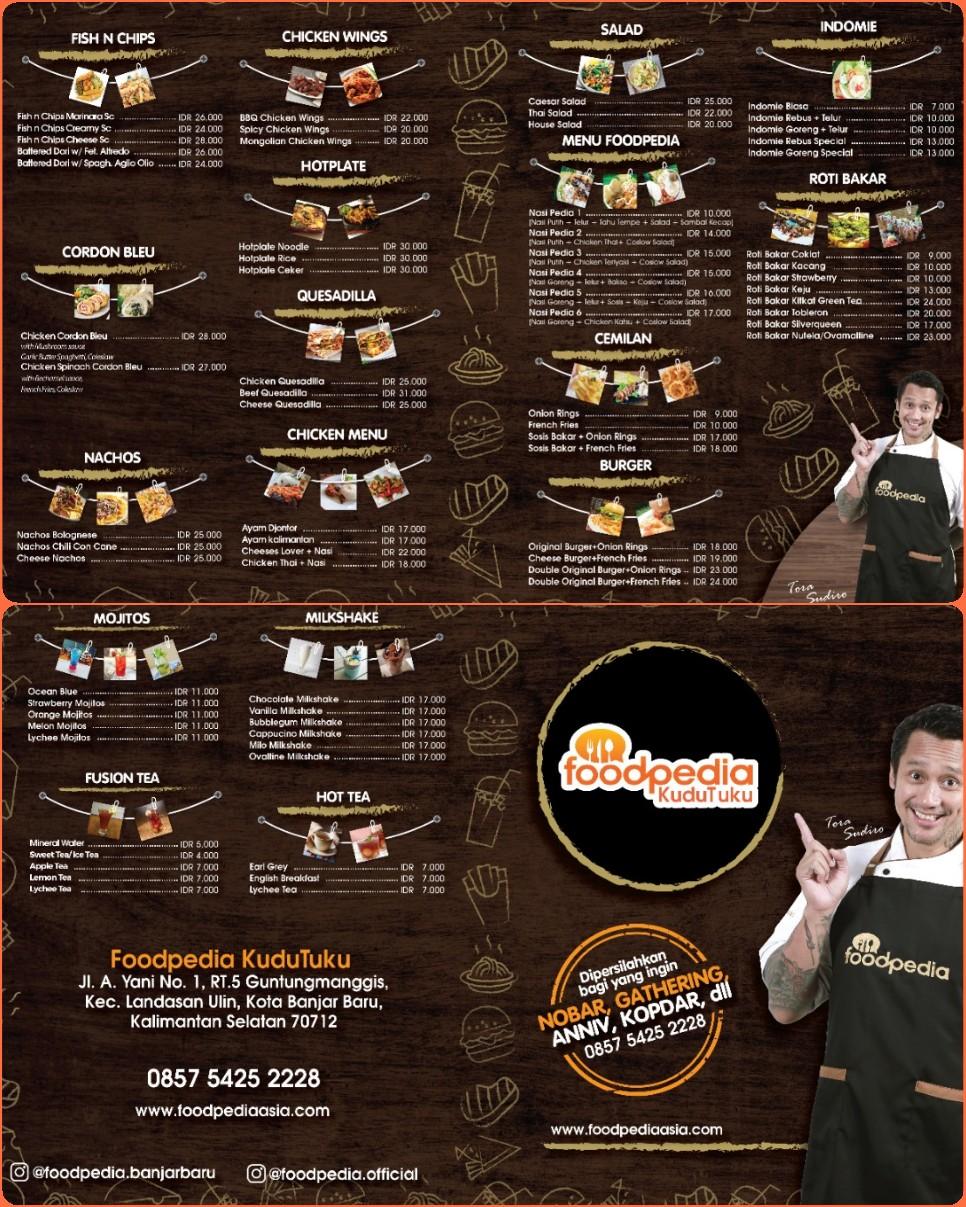 Menu at Foodpedia KuduTuku restaurant, Banjarbaru
