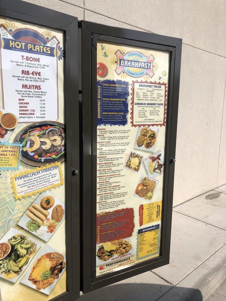 Menu at Sabor Maya Mexican Cuisine restaurant, Portland, 202 Lang Rd
