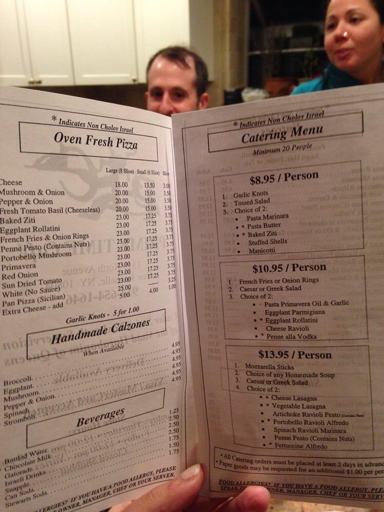 Menu at Prime Time Cafe, New Rochelle