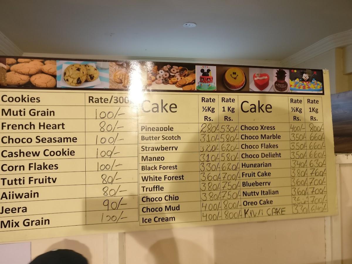 Menu at Prime Bakery & Sweets, Noida
