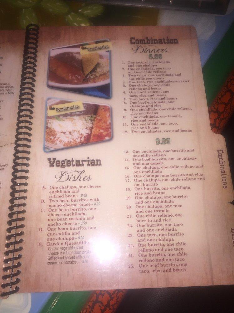 Menu at El Reparo Mexican Restaurant, Alexandria