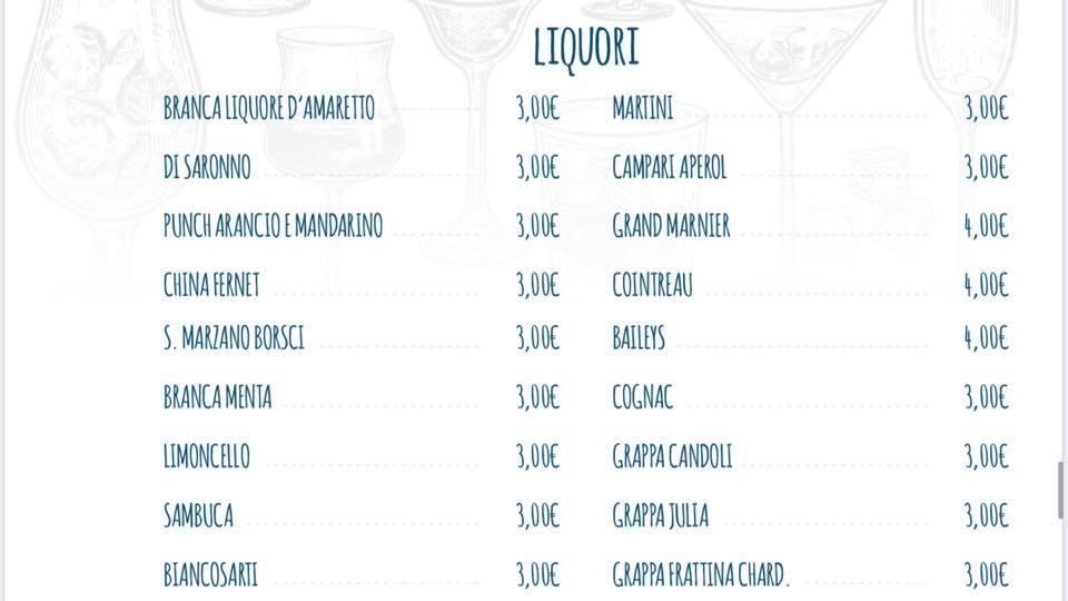 Menu da Il Moro pub & bar, Furci Siculo