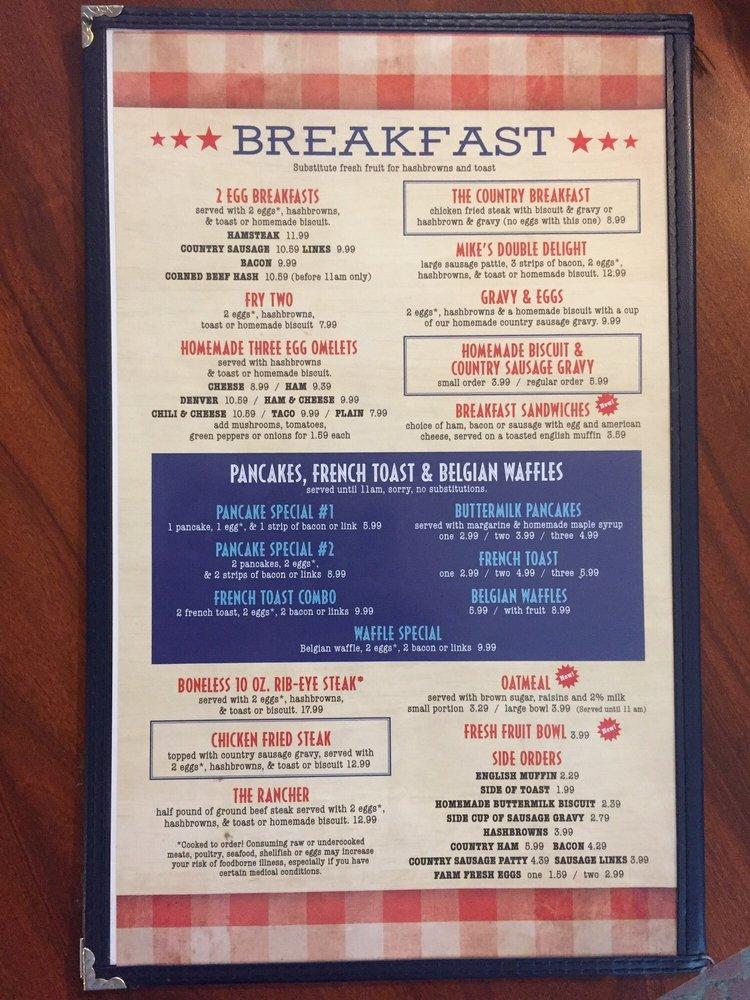 Carta de Farm Boy Drive-In Restaurant, Estados Unidos