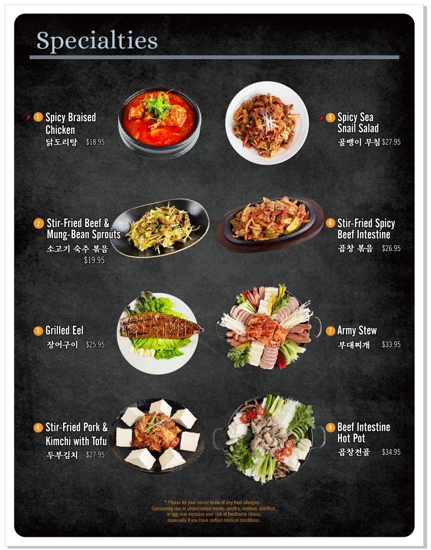 Menu at ZIGGLE TOFU & GRILL Healthy Korean Food in Sunnyside, Queens ...