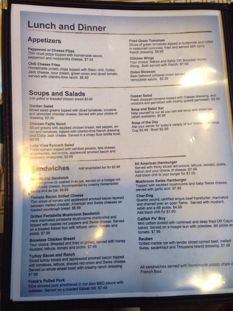 Menu at Harbor Lights Restaurant, Gilbertsville, Upper Village Dr