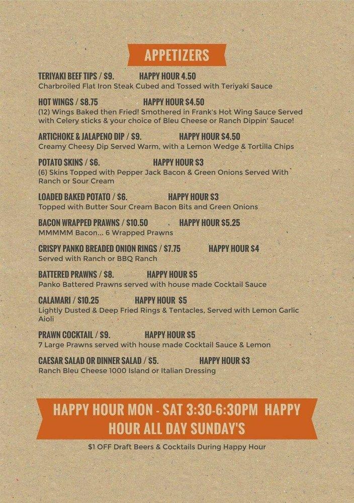 Menu at Honky Tonk Bar & Grill, Salem