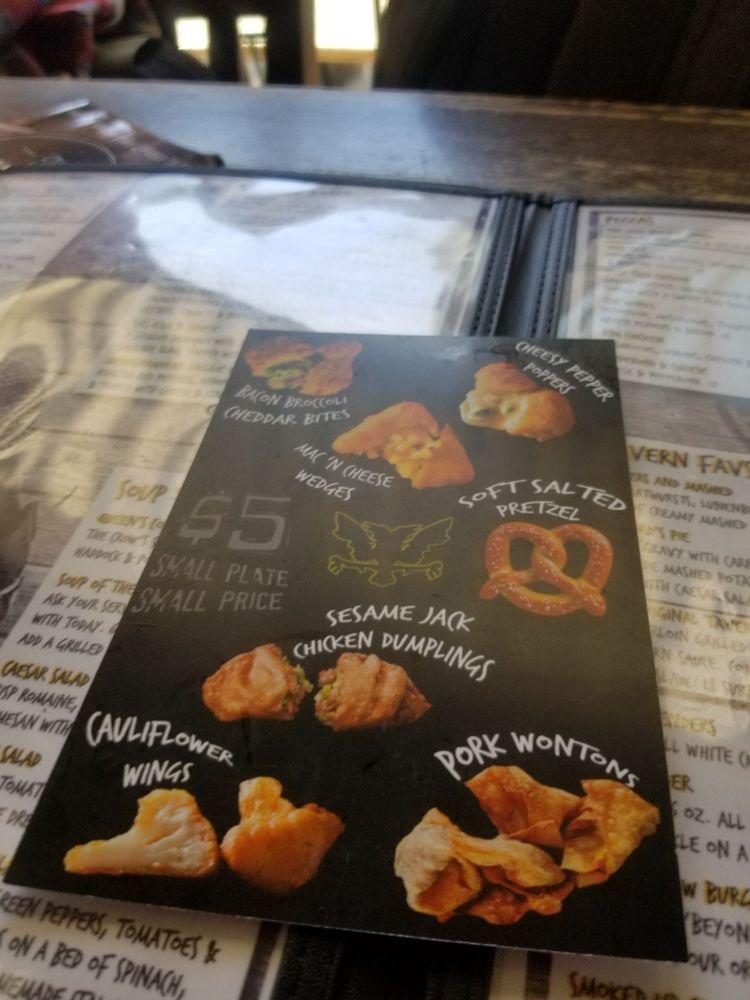 Menu at The Split Crow Pub, Halifax, Granville St