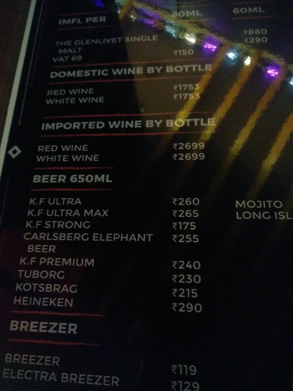 Menu at Grub House (WHY NOT) SAVOR THE NIGHT, Jammu