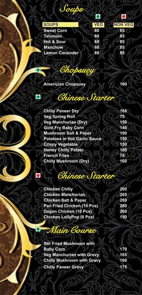 Menu at Mint Leaf, Jammu, Anand Nagar Road