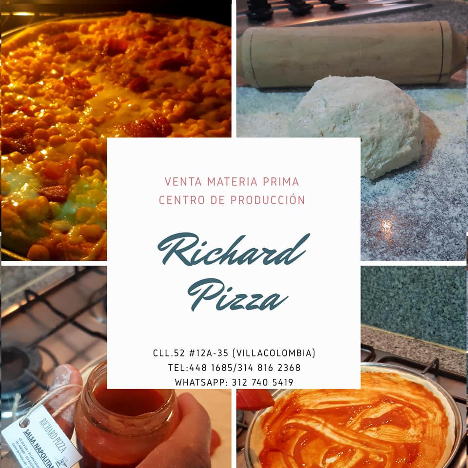 Menu at Richard's Pizza restaurant, Cali