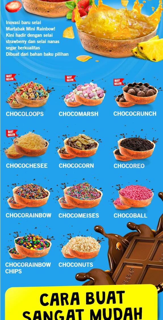 Menu at Candy Crepes Dan Martabak Mini Rainbow restaurant, Cilegon
