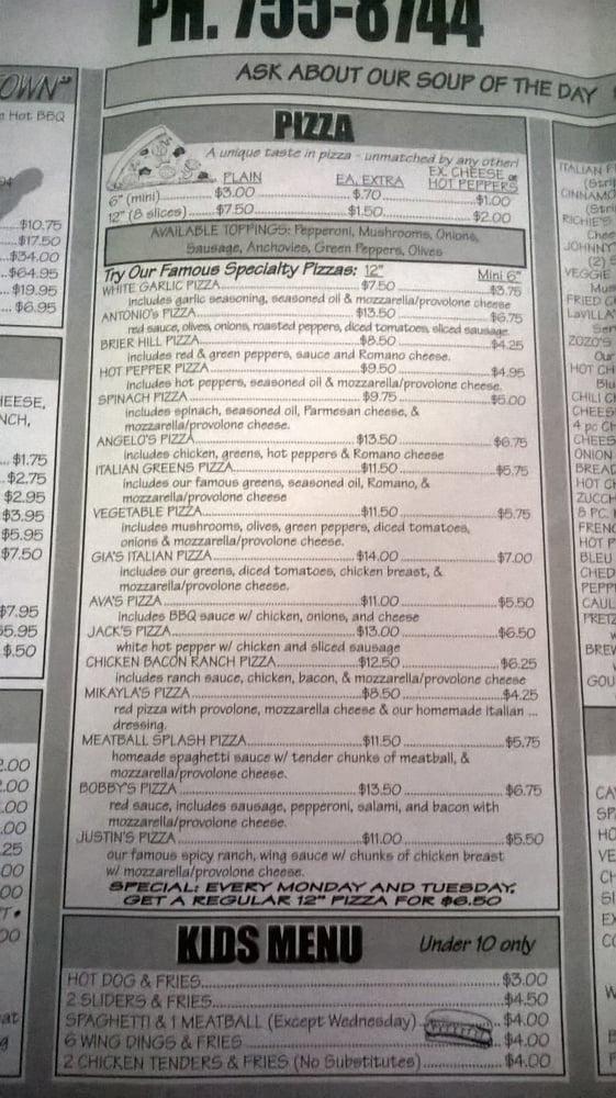 Menu at La Villa Sports Bar & Grille, Struthers, 812 Youngstown Poland Rd