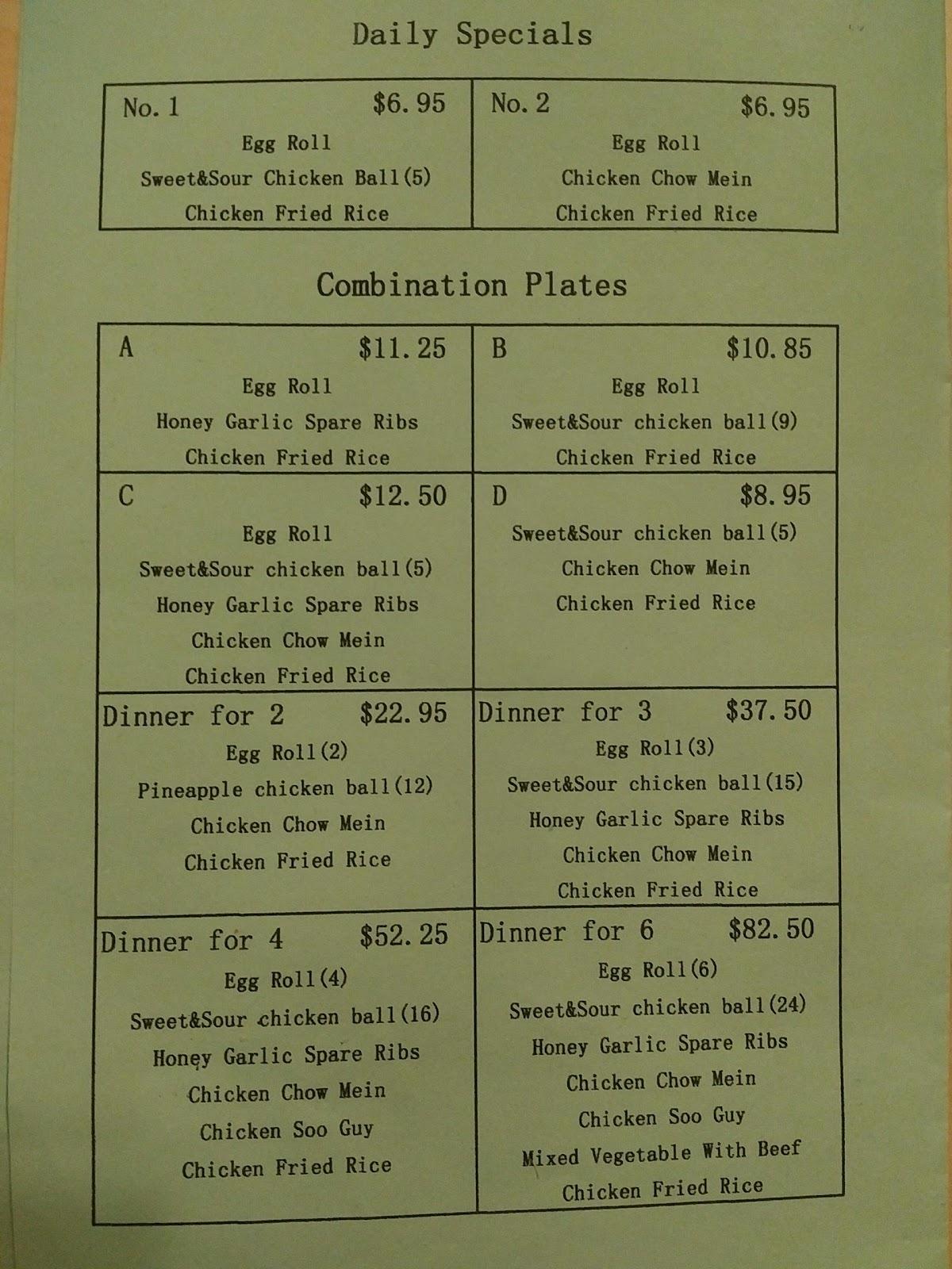Menu at Lucydia's Thai Kitchen restaurant, Moncton