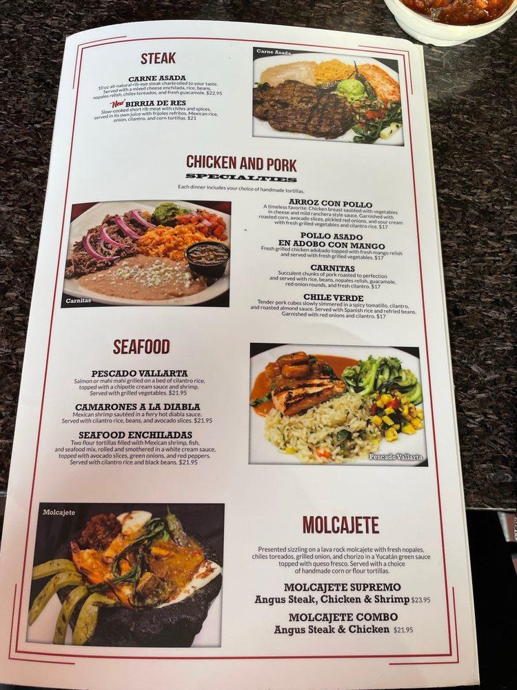 Menu at Que Pasa Mexican Cafe, Bakersfield, Ming Ave