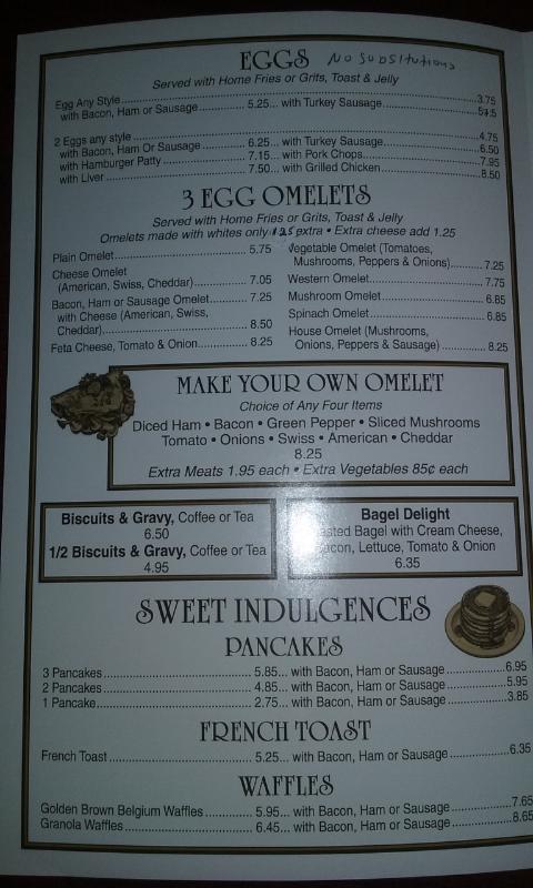 Menu at Toasted Café cafe, Margate