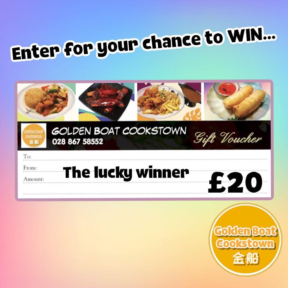 Menu at Golden Boat Cookstown restaurant, Cookstown
