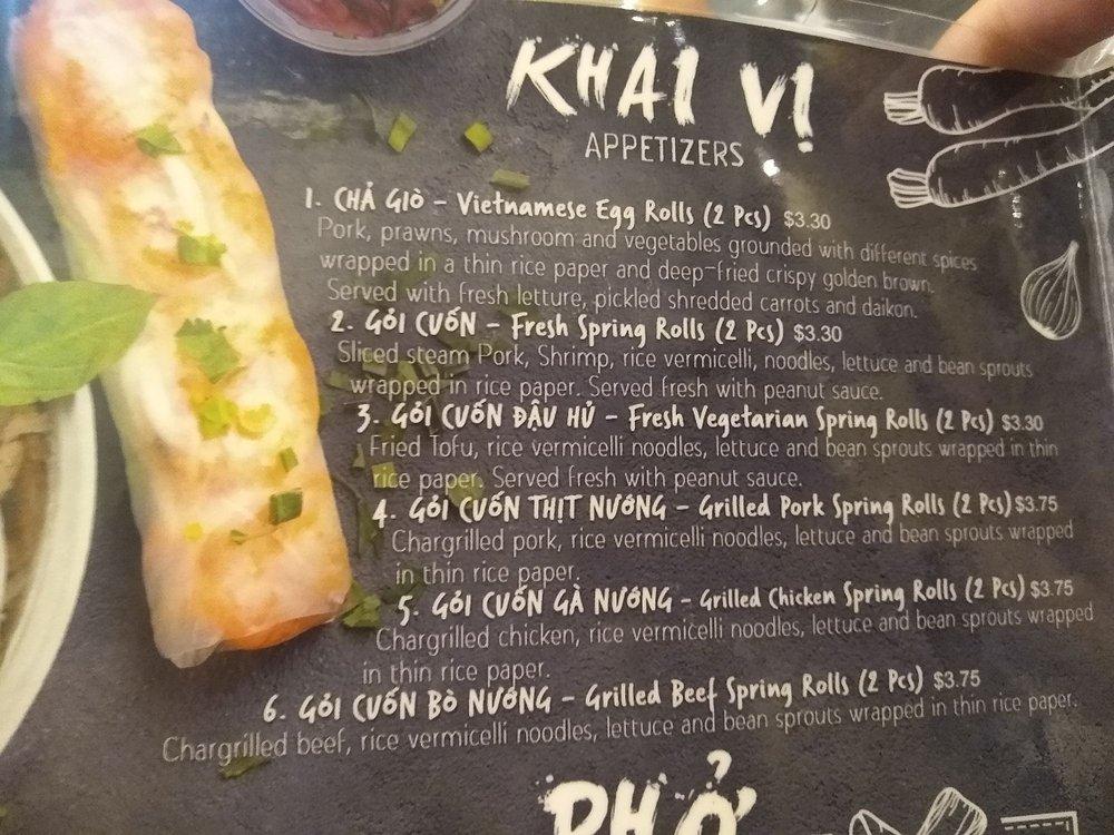 Menu at Pho Ben restaurant, Sugar Land, Wescott Ave Ste. 238
