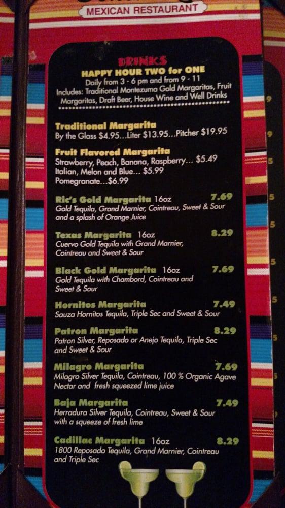 Menu at Senor Ric's Mexican Restaurant, Aurora, E Mississippi Ave