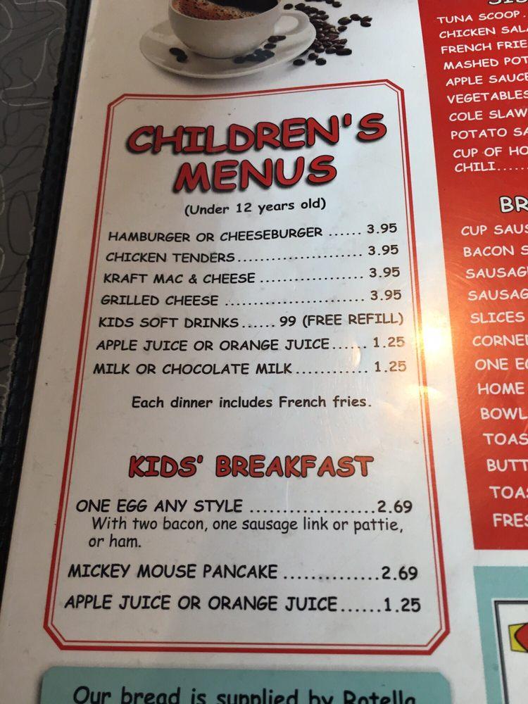 Carta del restaurante Egg City Diner, Haines City, US Hwy 27
