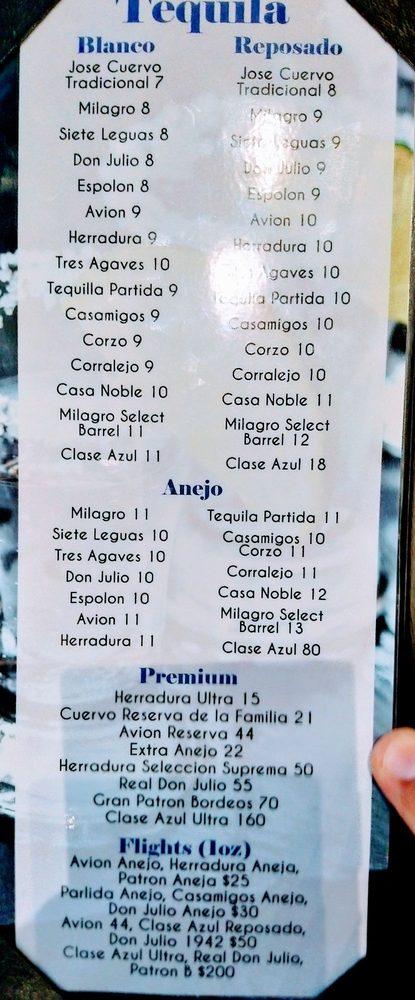 Menu at Hecho En Waco Mexican Cuisine restaurant, Waco