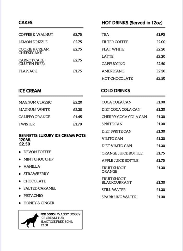 Menu at The Laughing Duck Cafe, Fradley and Streethay
