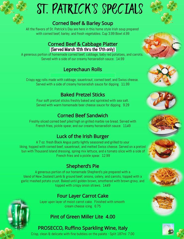 Menu at ANYWAY'S PUB - Oakbrook Terrace, Oakbrook Terrace