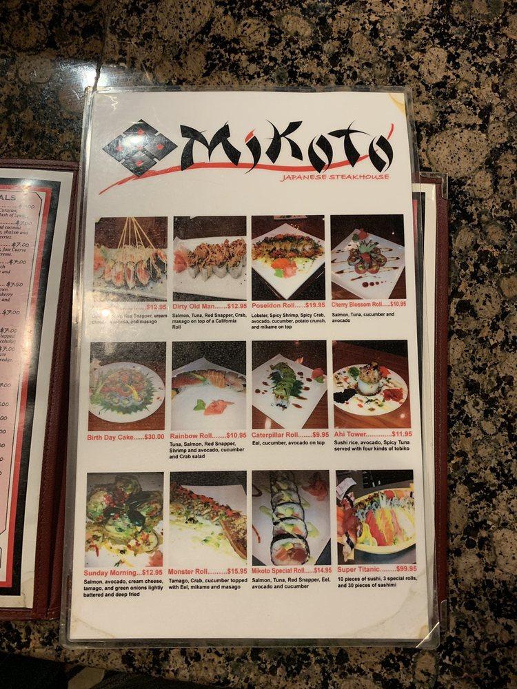 Carta del restaurante Mikoto's Express Raeford Rd, Fayetteville