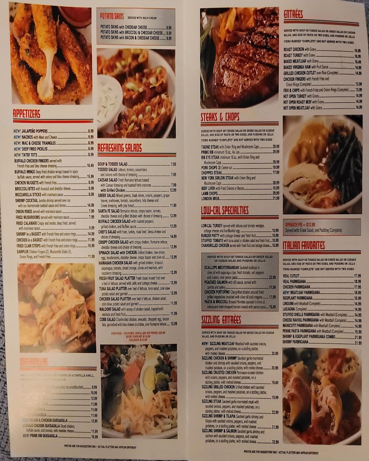 Menu at Rt. 130 Diner restaurant, Delran