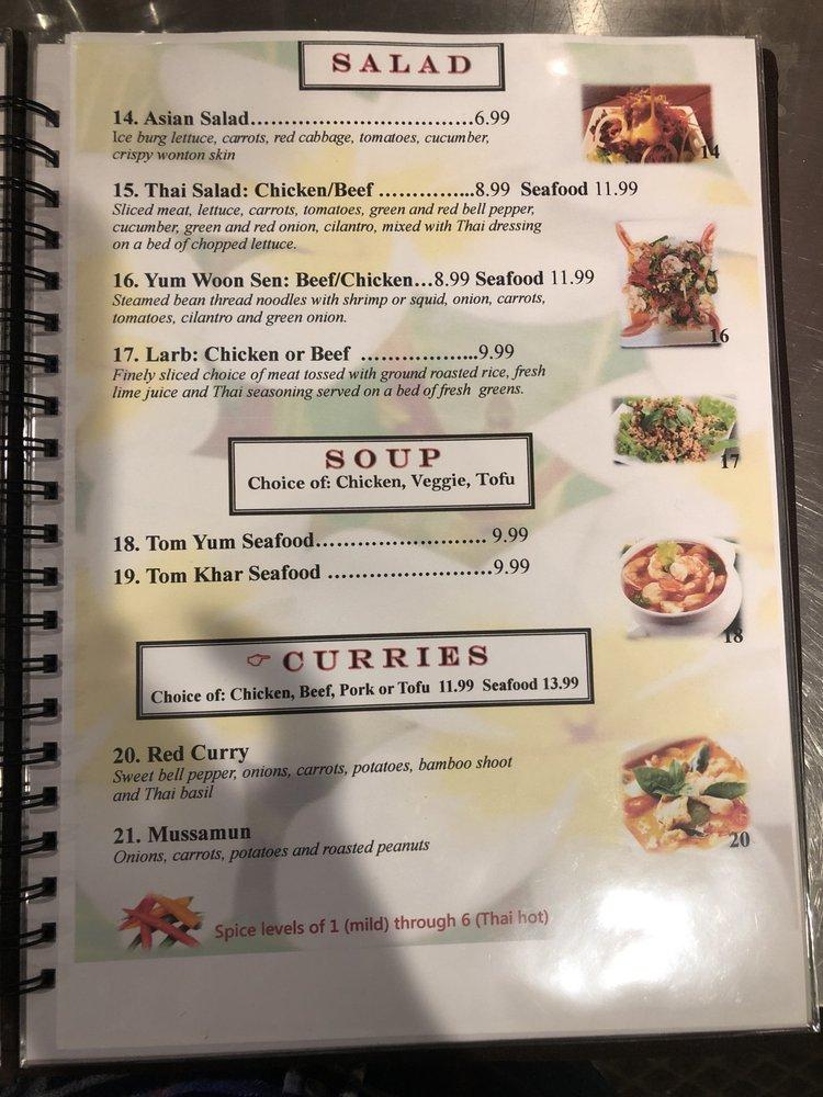 Menu at Asian Cafe, Fort Smith
