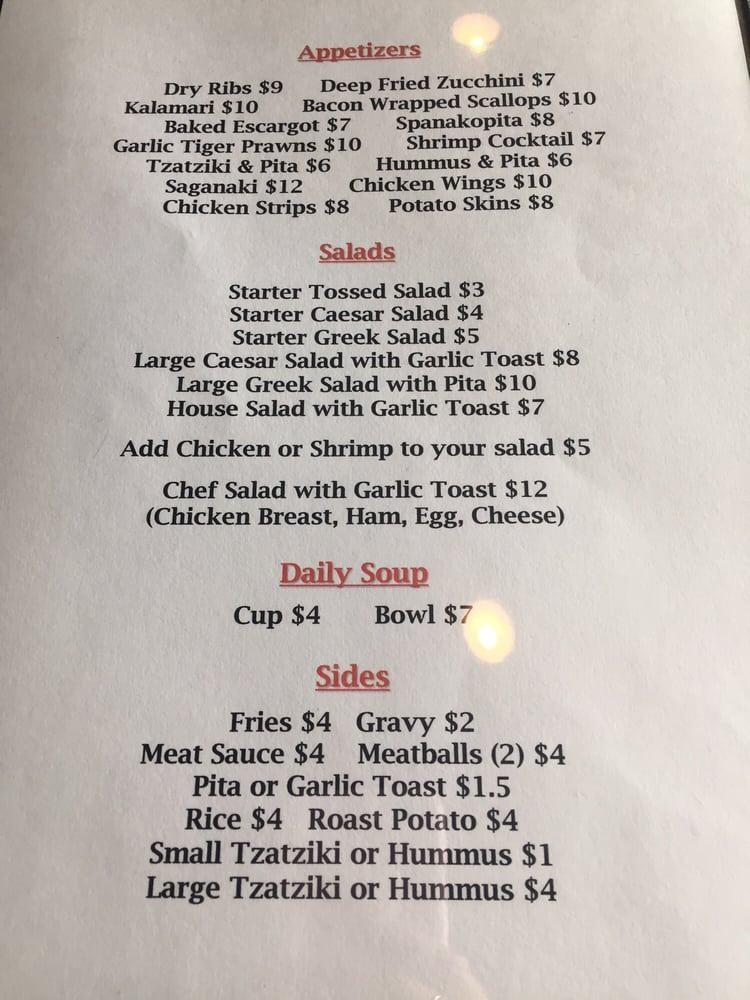 Menu at Little Greek Restaurant, Surrey