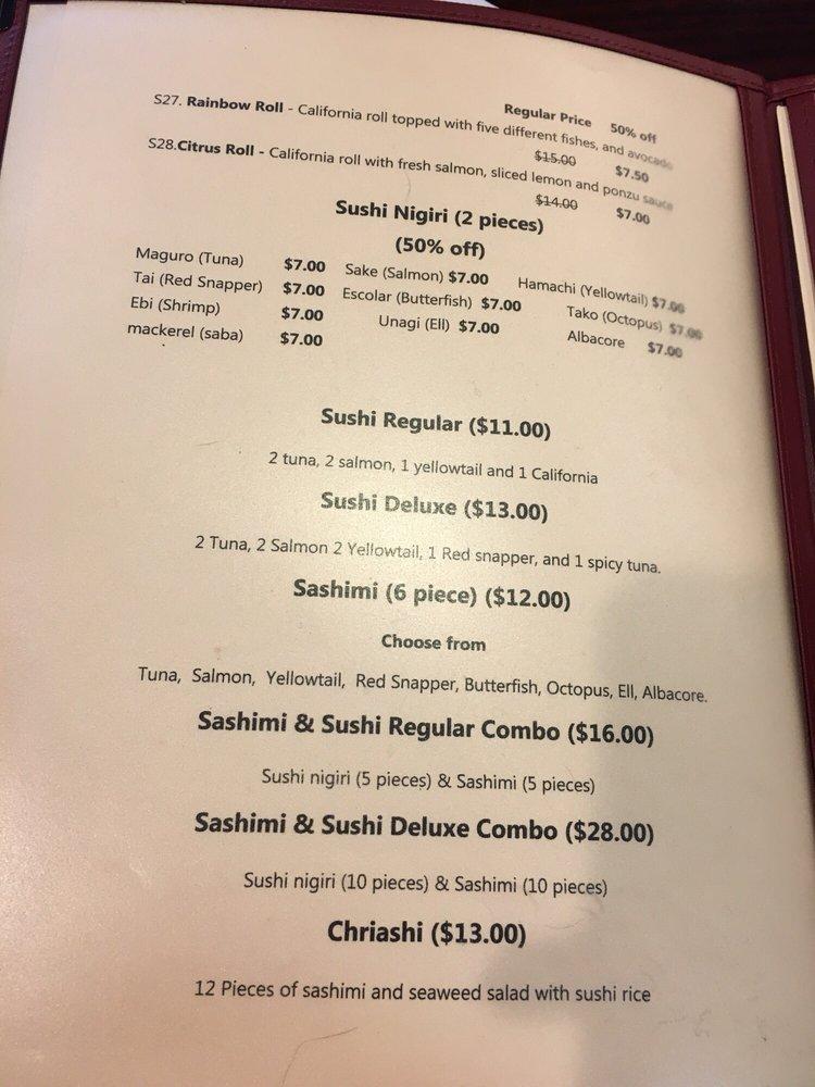 Menu at Golden Ginger restaurant, Clearfield