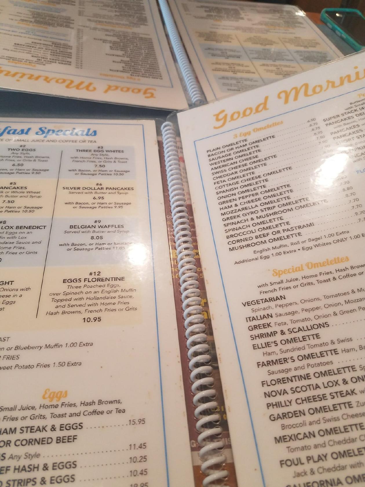 Menu at Forum Diner restaurant, Bay Shore, 315 W Main St
