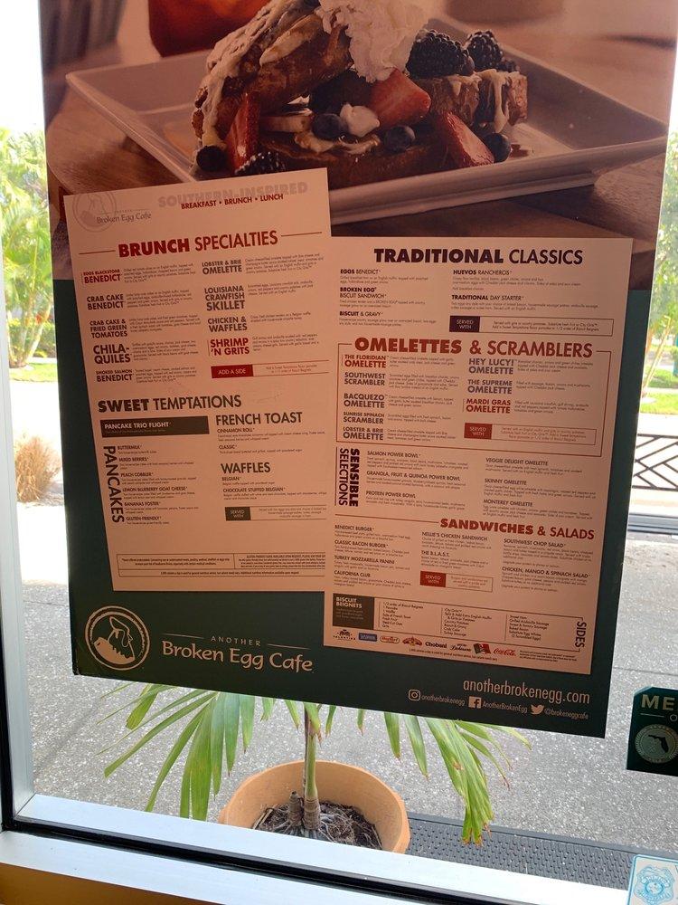 Menu at Another Broken Egg Cafe, Clearwater, 470 Poinsettia Ave
