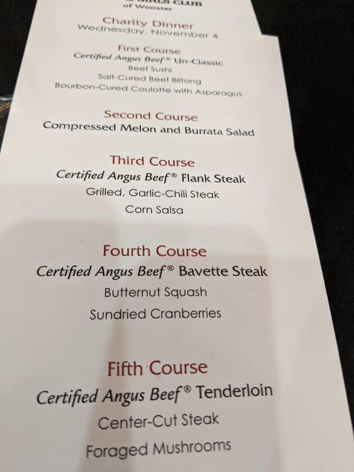 Menu at The City Square Steakhouse, Wooster