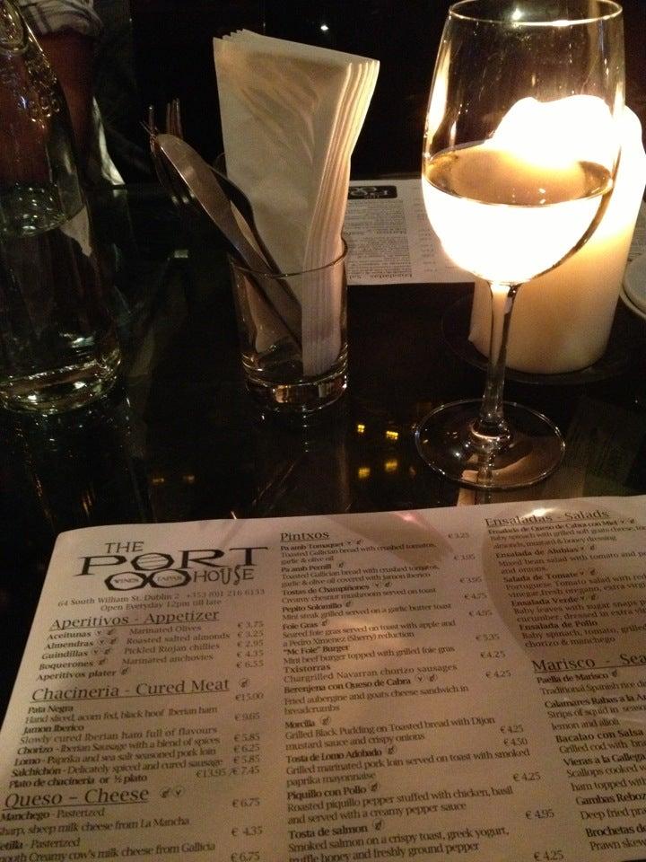 Menu at The Port House pub & bar, Dublin