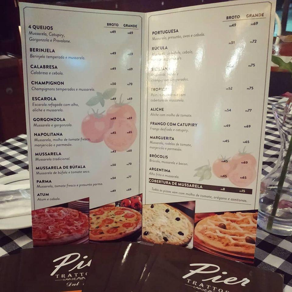 Menu em Pier Trattoria restaurante, São Paulo, R. Caconde