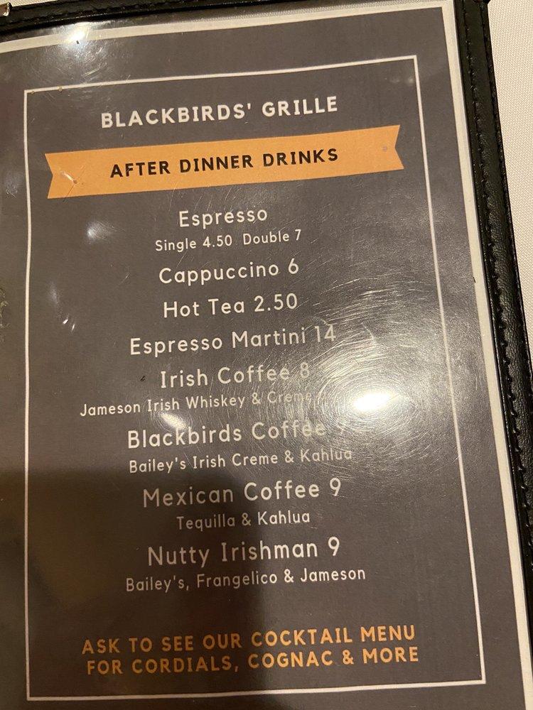 Menu at Blackbirds' Grille pub & bar, Sayville