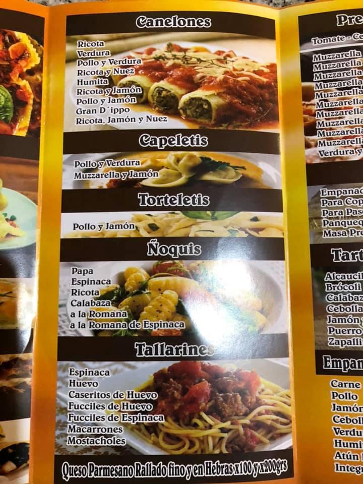 Carta del restaurante DIPPO PASTAS Buenos Aires, Buenos Aires, Av ...