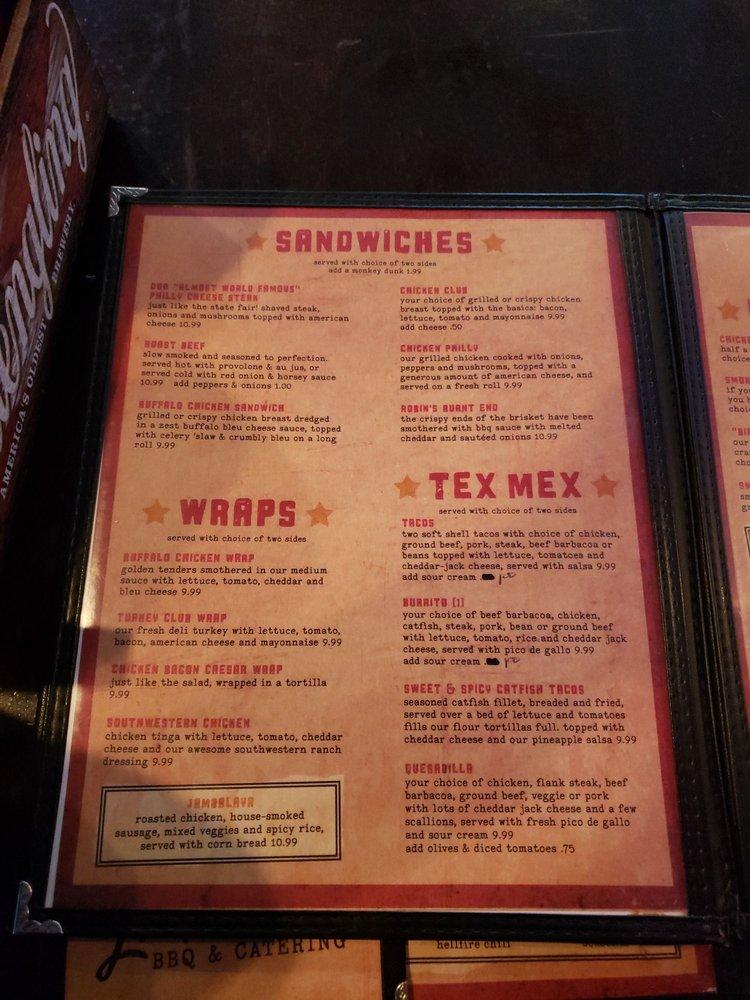 Menu at Limp Lizard BBQ & Catering, Liverpool