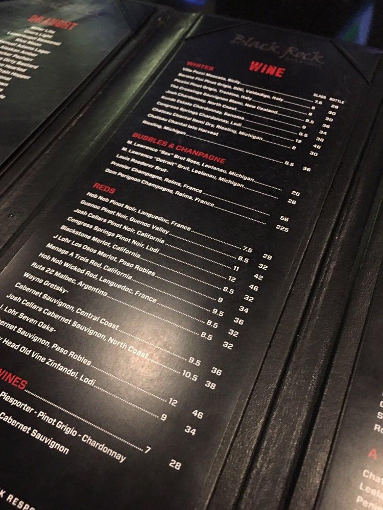Menu at Black Rock Bar & Grill, Utica, Hall Rd