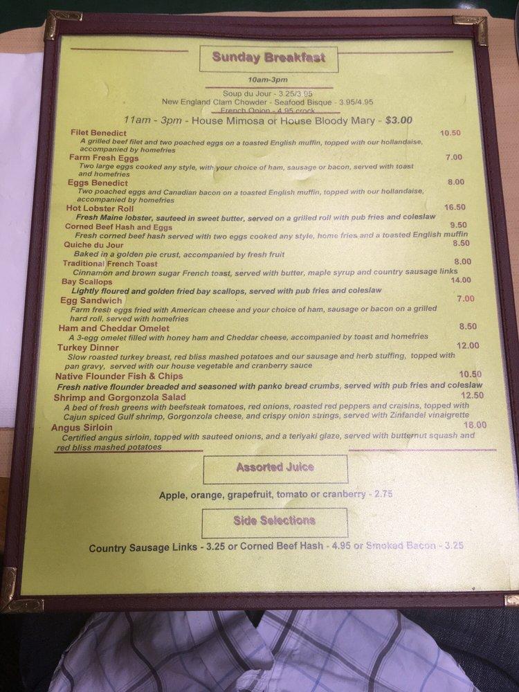 Menu at Hideaway Restaurant & Pub, Old Lyme, 19 Halls Rd
