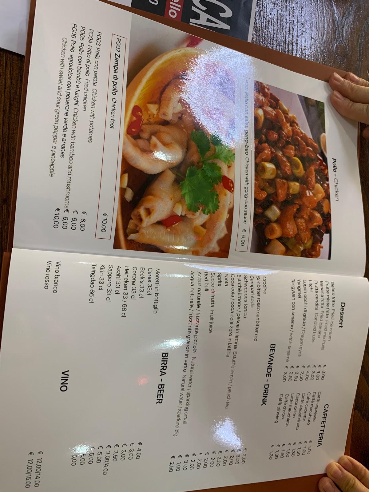 Menu at Osaka Sushi Bar, Levanto