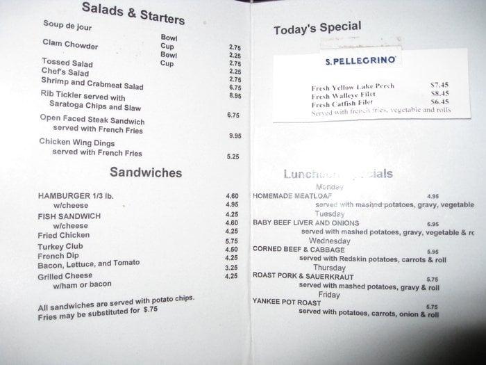 Menu at Windward Passage pub & bar, Columbus
