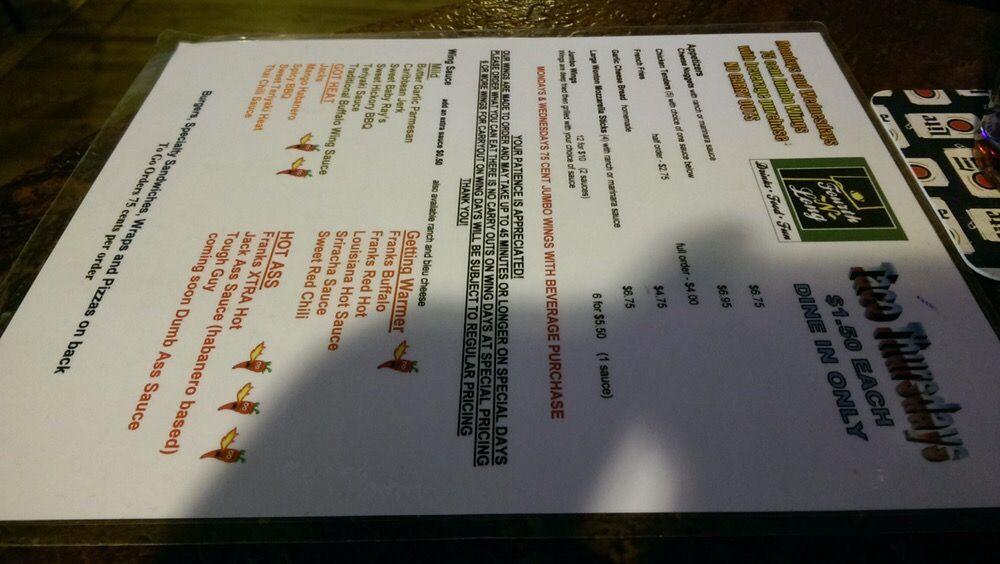Menu at Fourth-N-Long pub & bar, West Allis