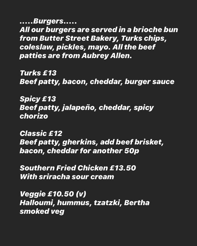 Carta del pub y bar The Turks Head, Alcester