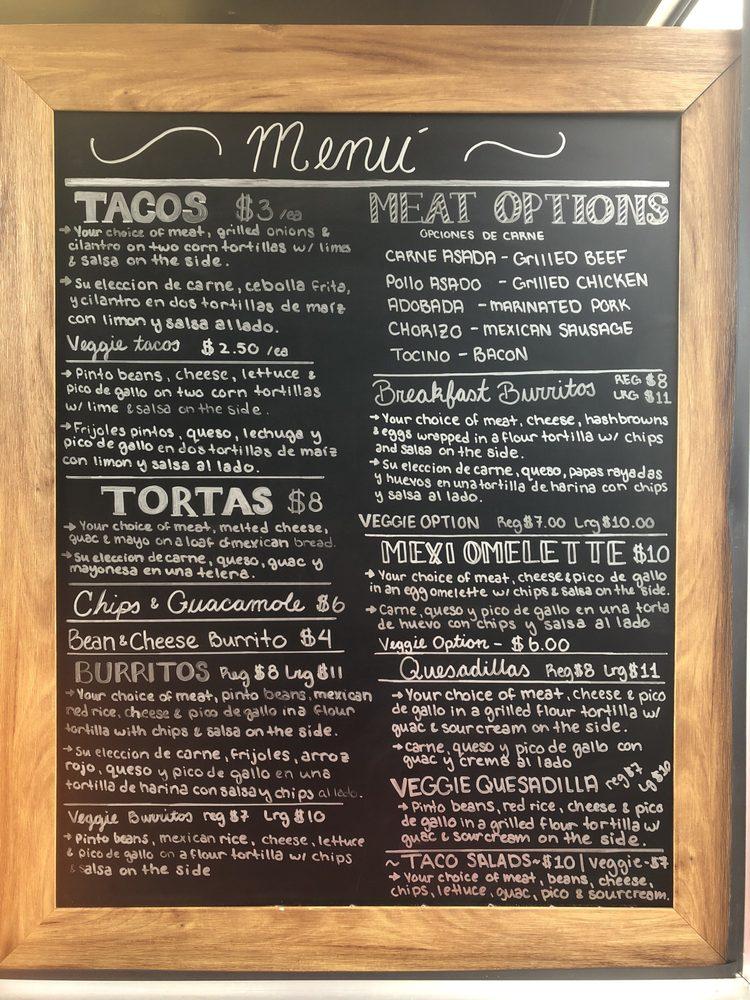 Menu at Dos Banderas restaurant, Eugene, 94 W Broadway