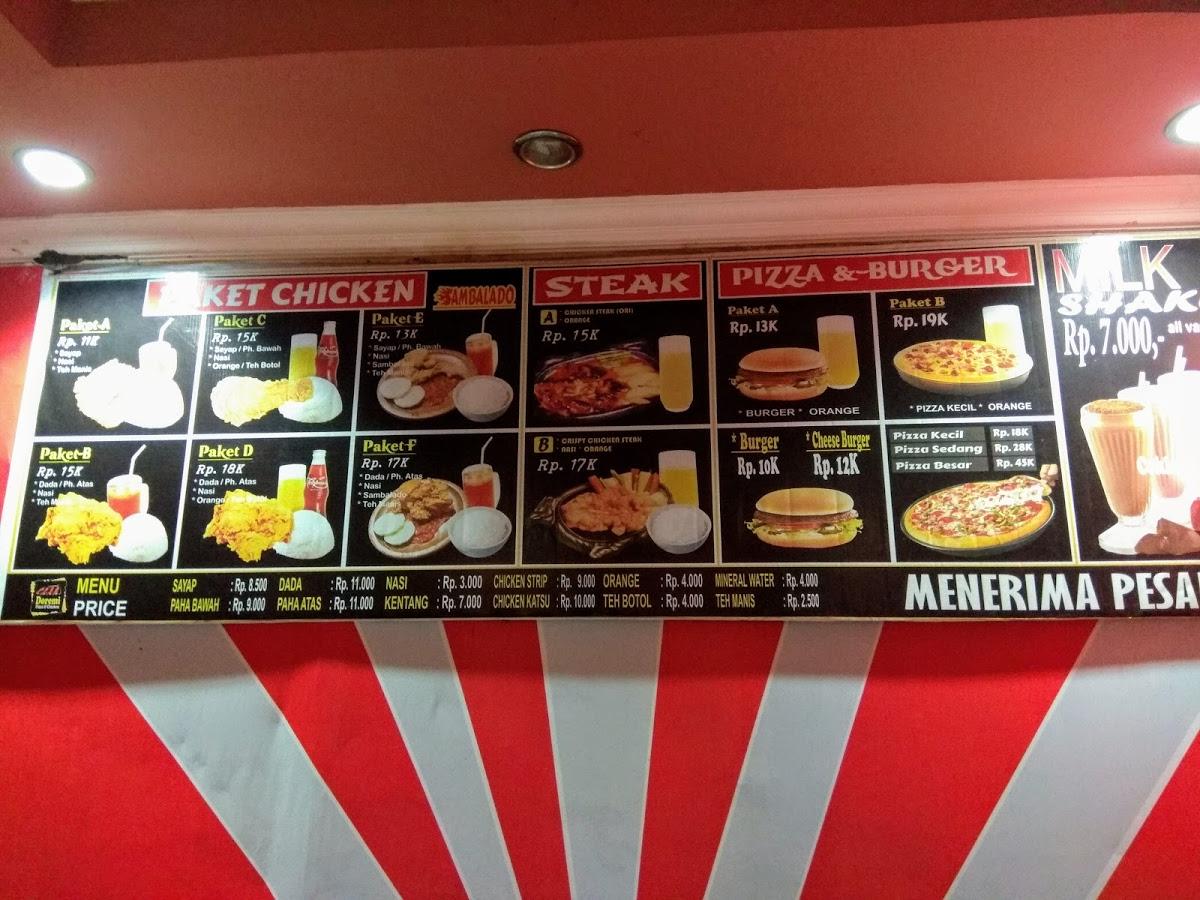 Menu at Doremi Pizza & Chicken cafe, Negara