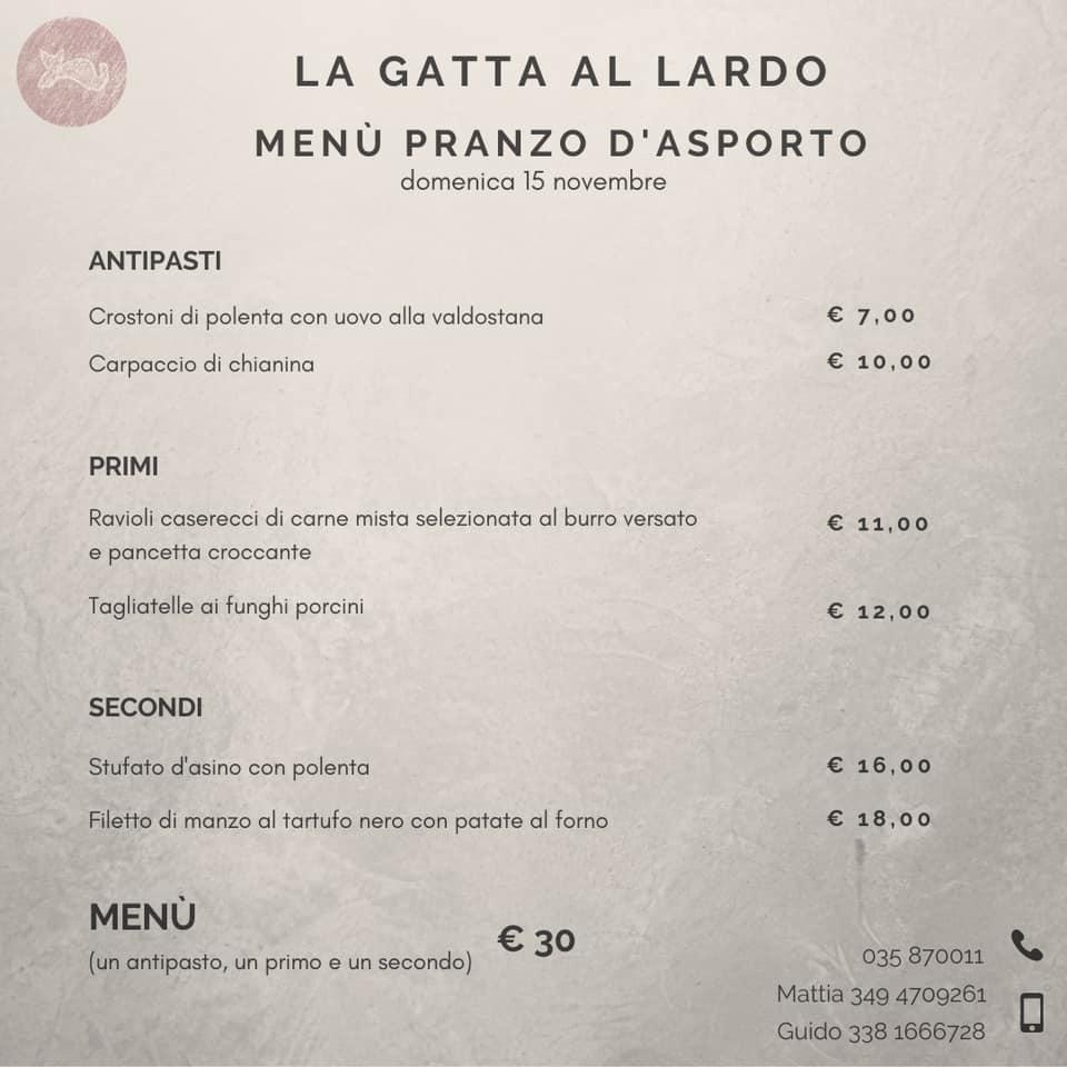 Menu da La Gatta al Lardo pizzeria, Verdello